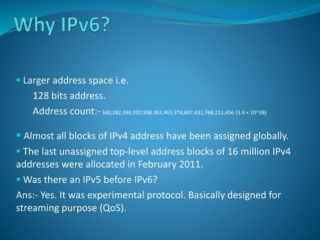 IPv6 Addressing Architecture | PPTX | Computer Networking | Computing