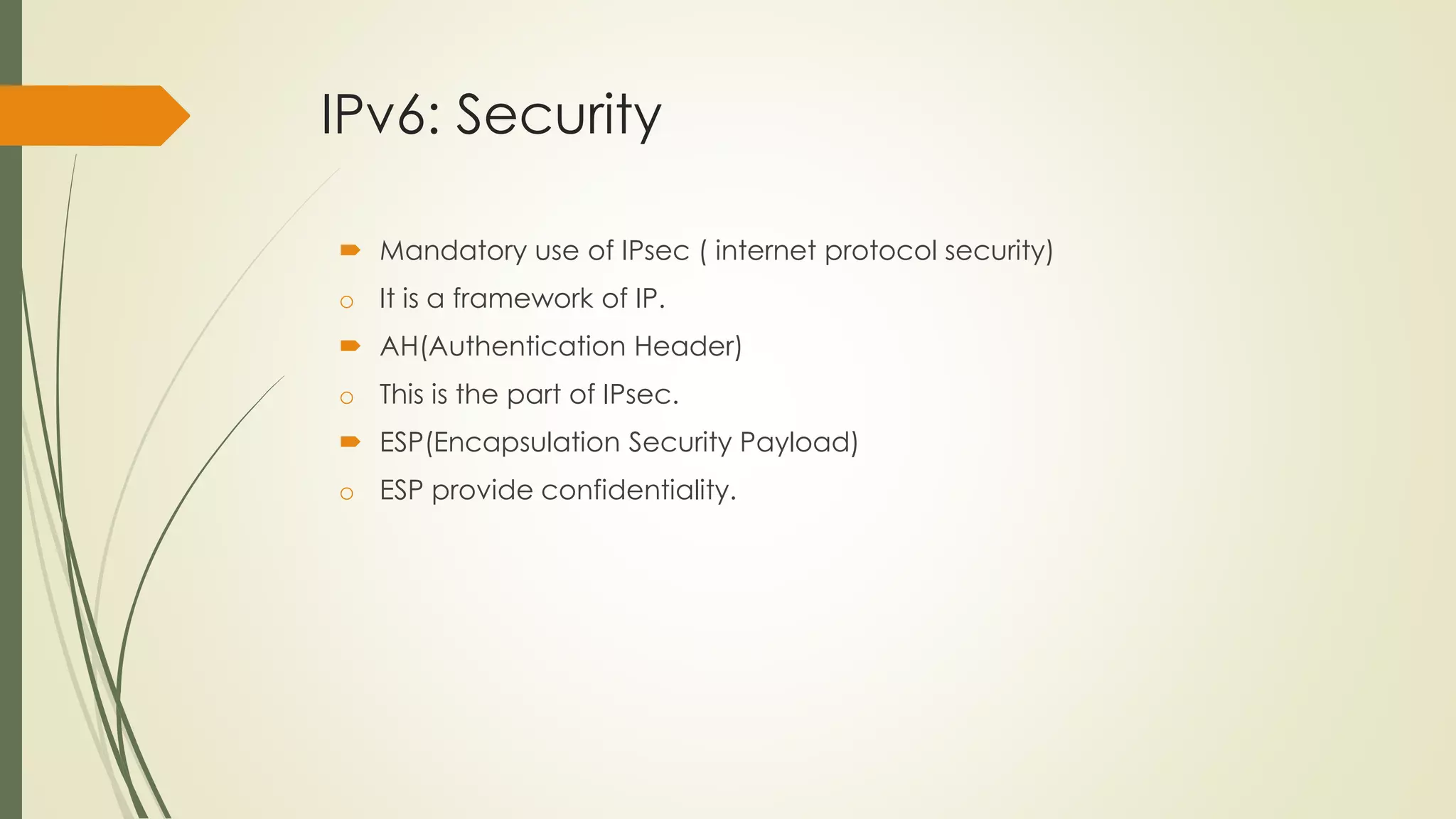 Internet protocol, version 6 (i pv6) | PPT