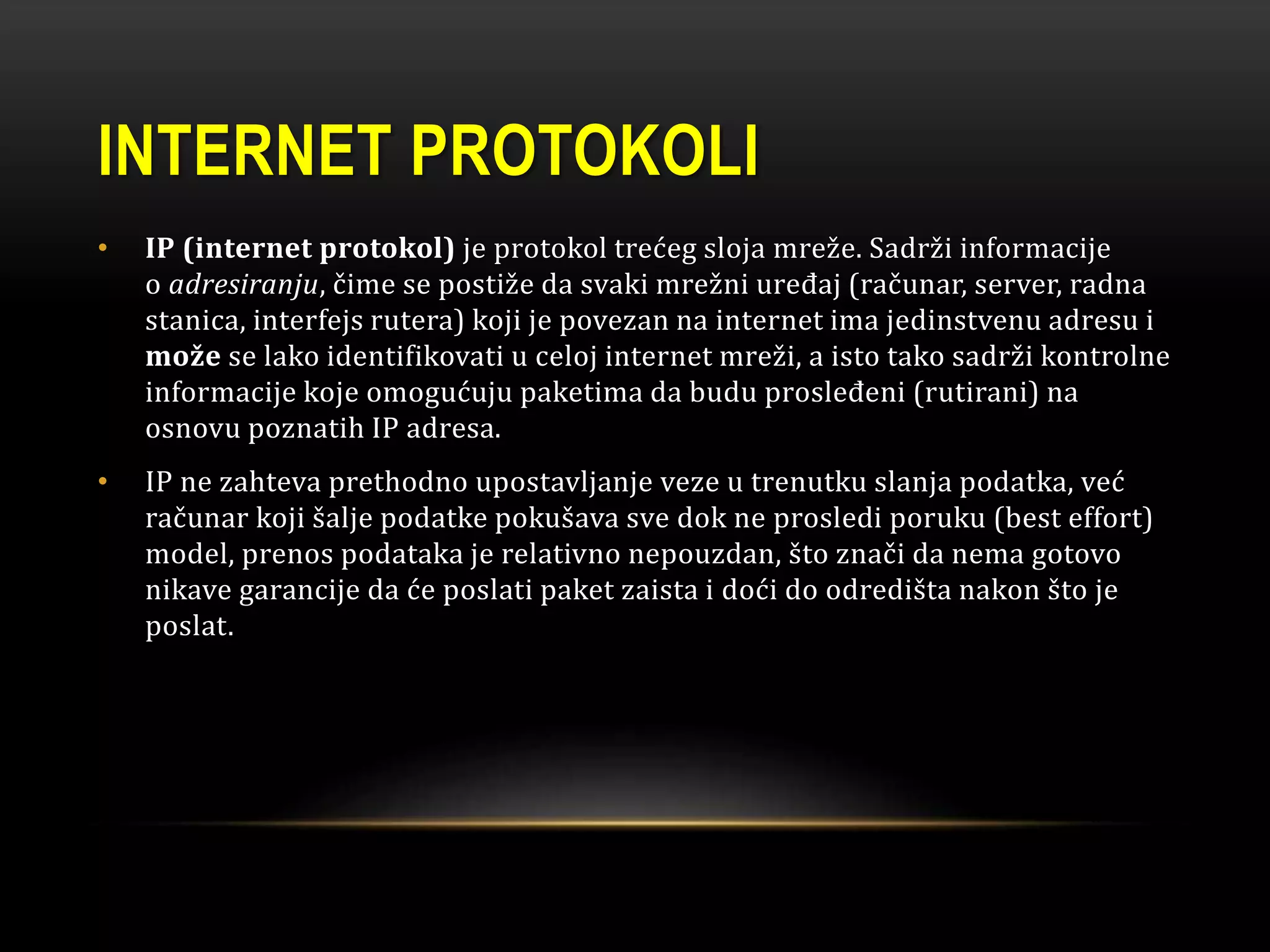 Internet protokoli | PPTX