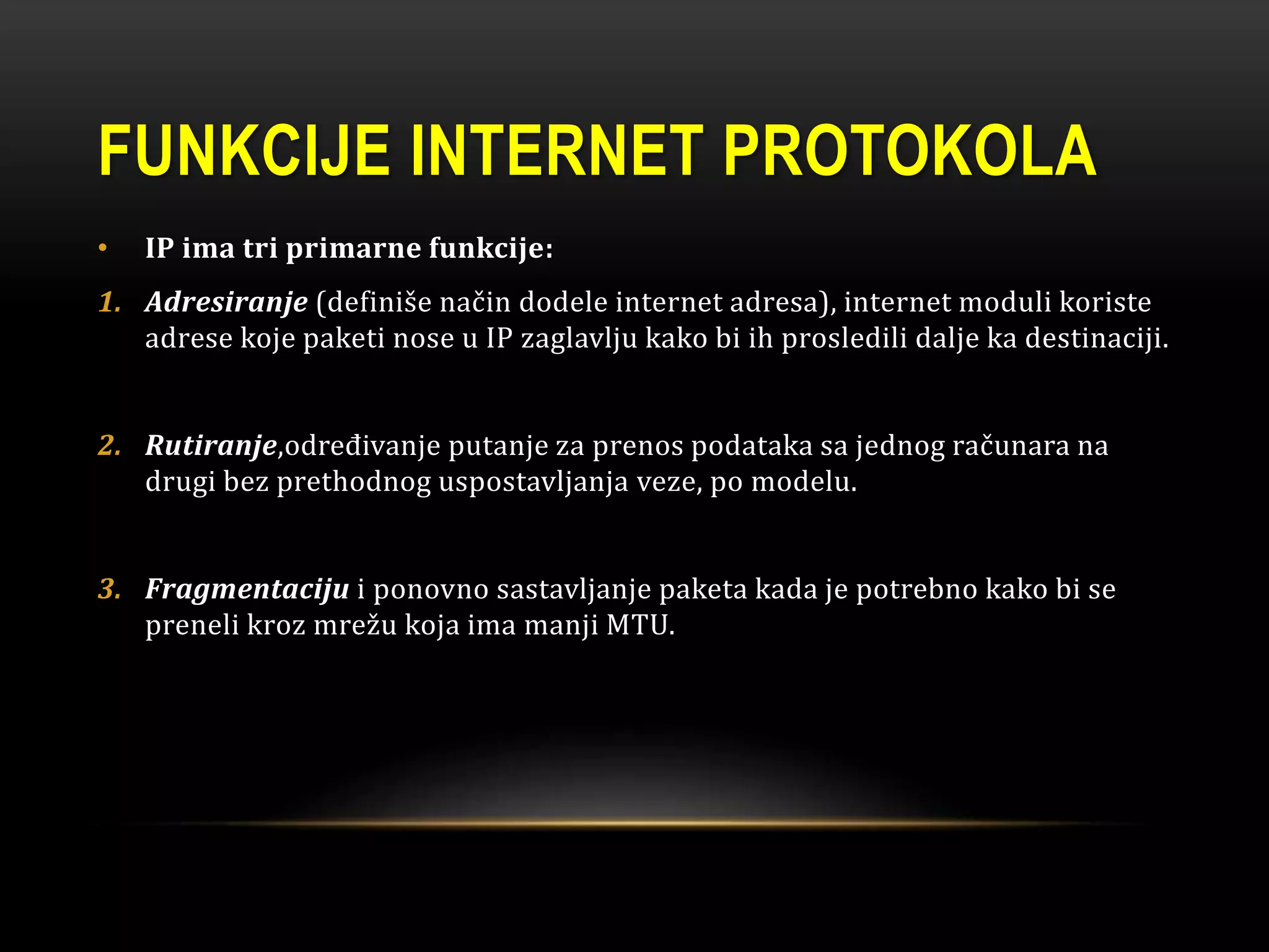 Internet protokoli | PPTX