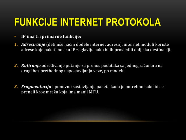 Internet protokoli | PPTX