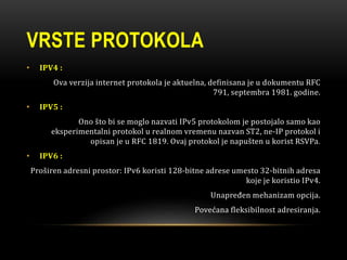 Internet protokoli | PPTX