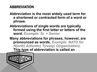 Internet Research on Abbreviations and Acronyms | PPT