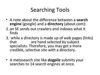 Internet Research Tips | PPT