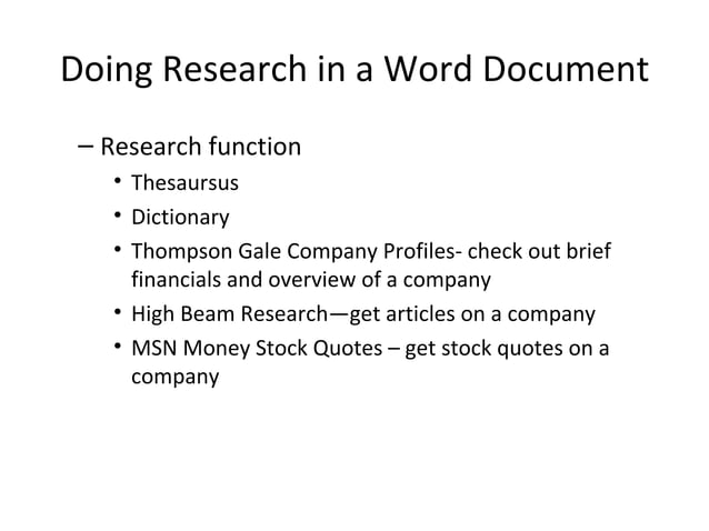 Internet Research Tips | PPT