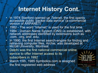 Internet Resources Power Point | PPT