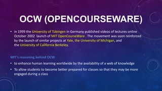 Internet resources for education - English Presentation | PPT