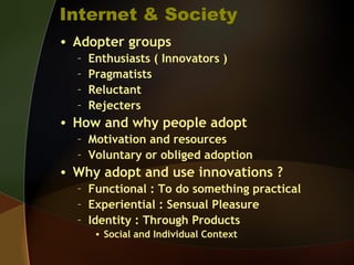 Internet revolution & information society | PPT