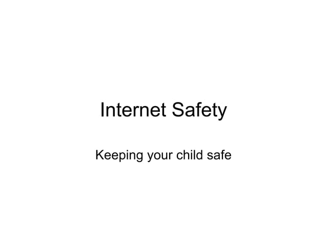 Internet Safety | PPT