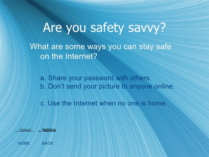 Internet safety