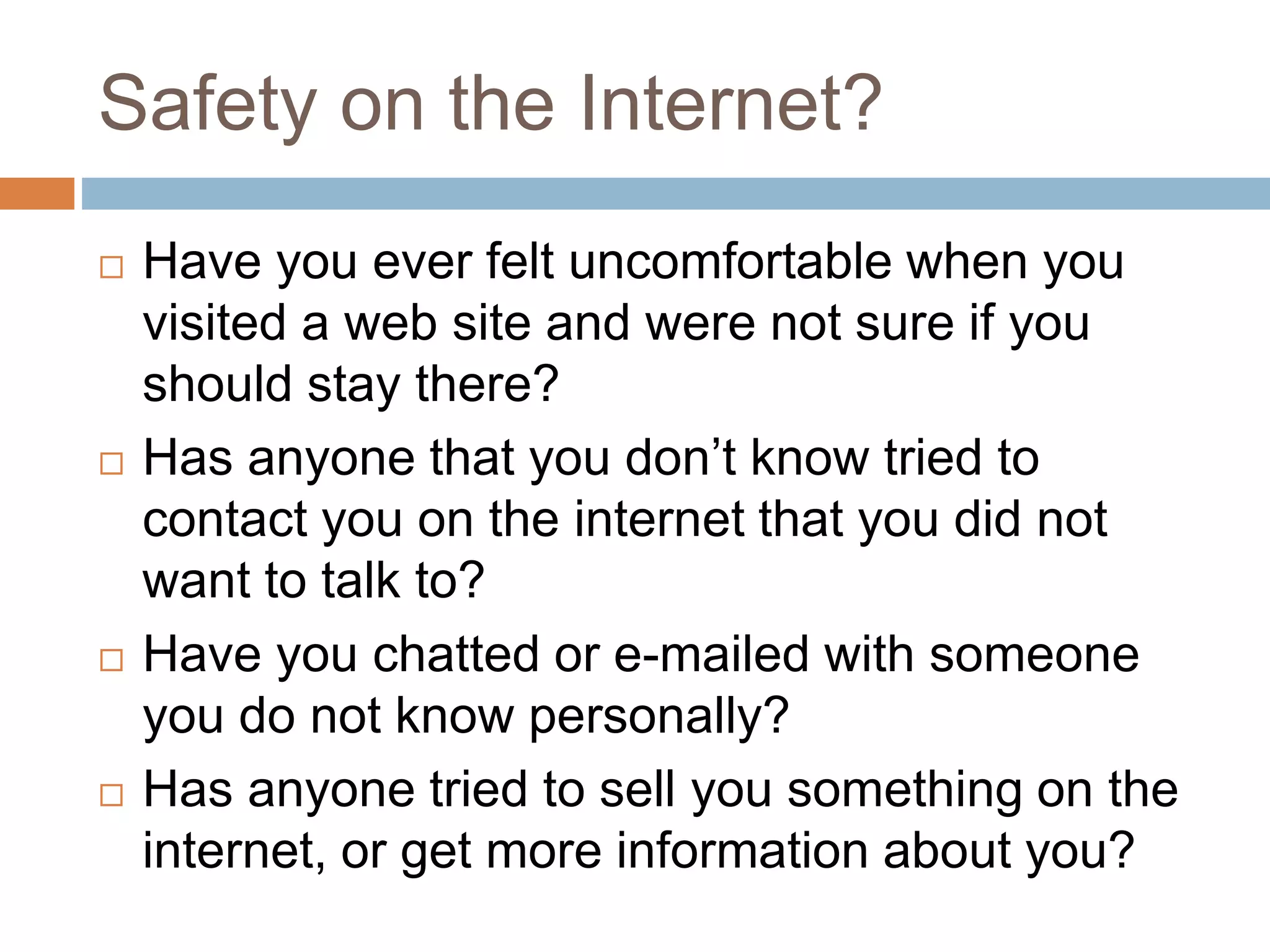 Internet safety | PPTX