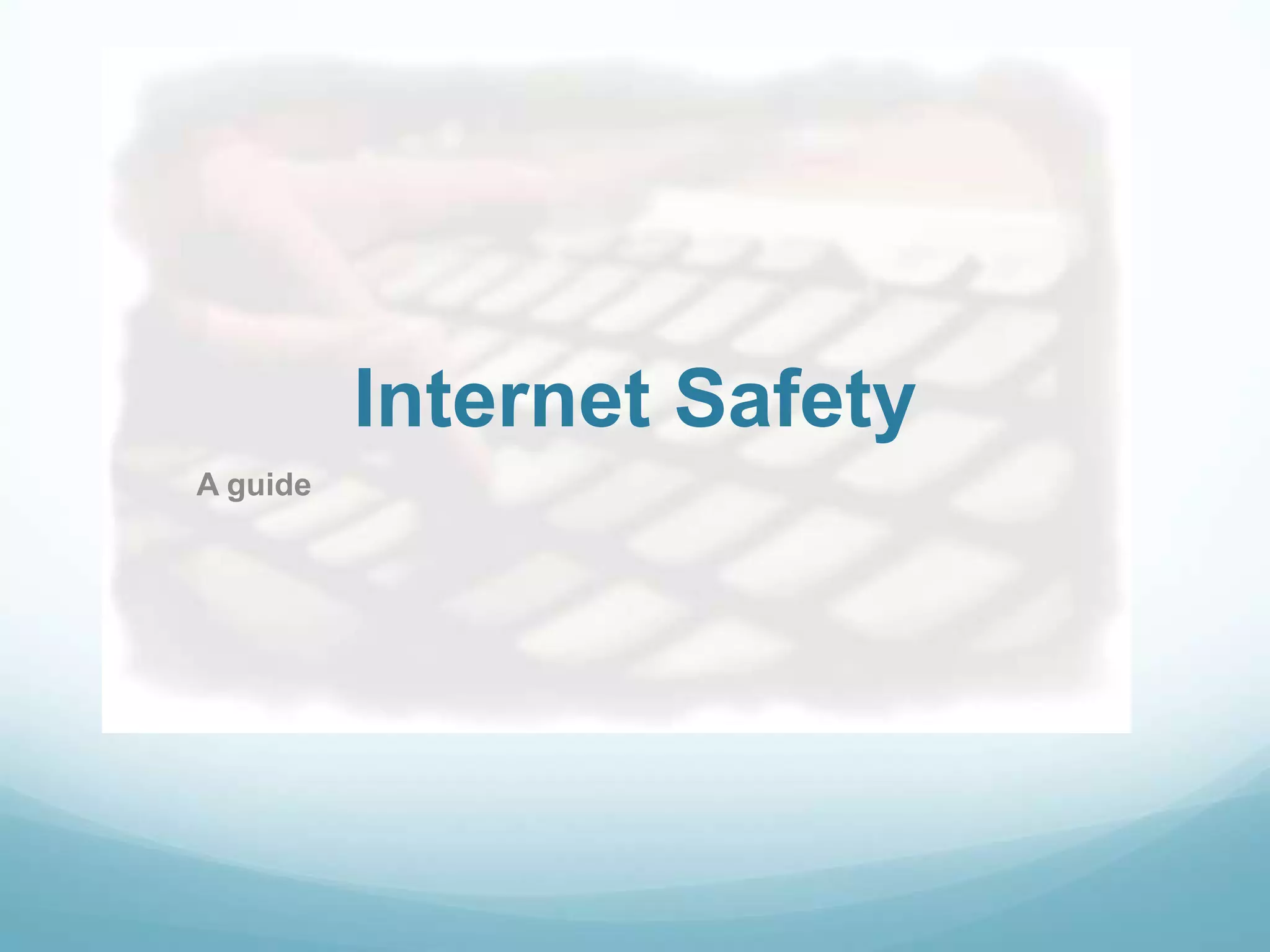 Internet Safety Presentation | PPT