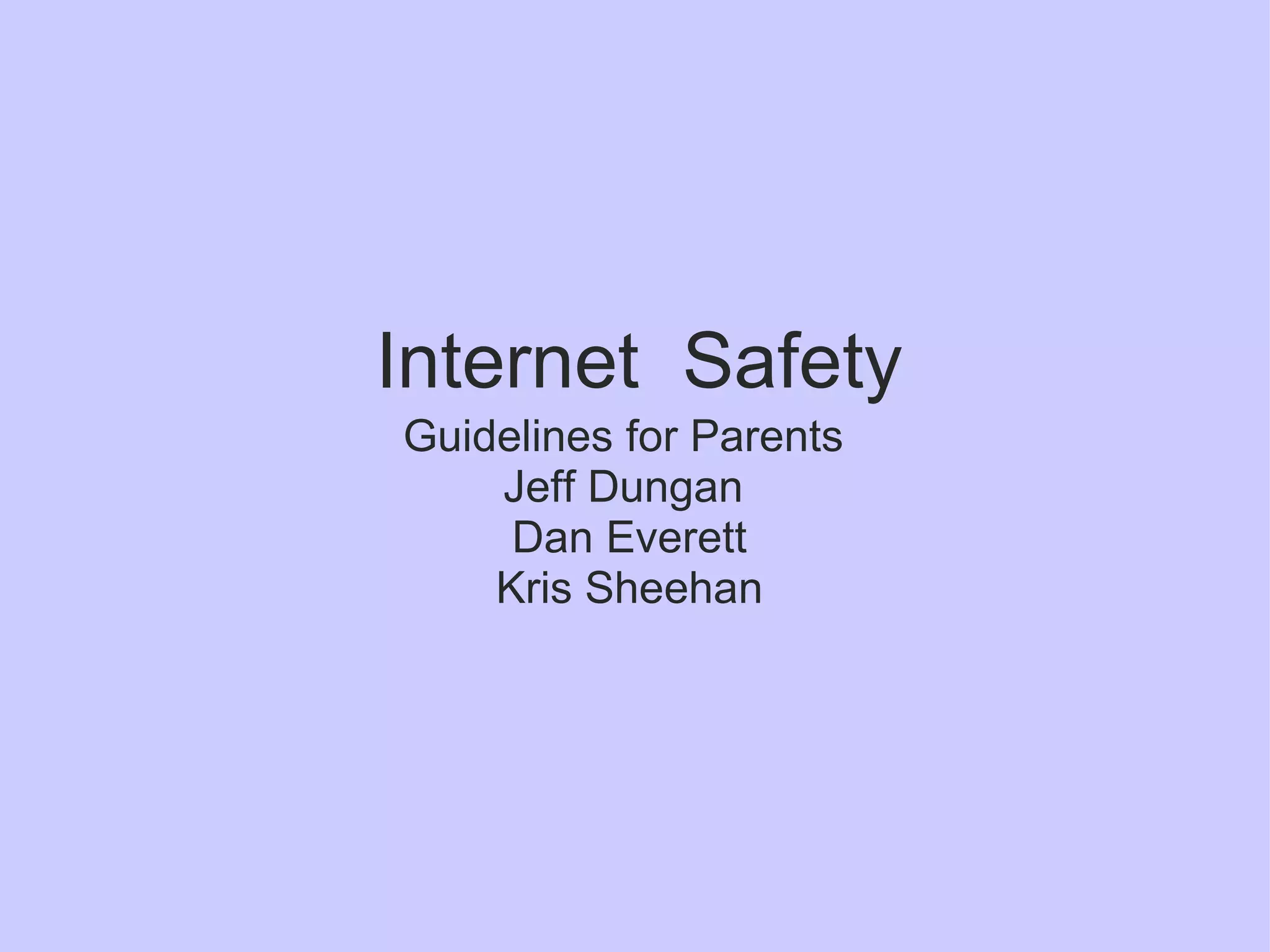 Internet Safety | PPT