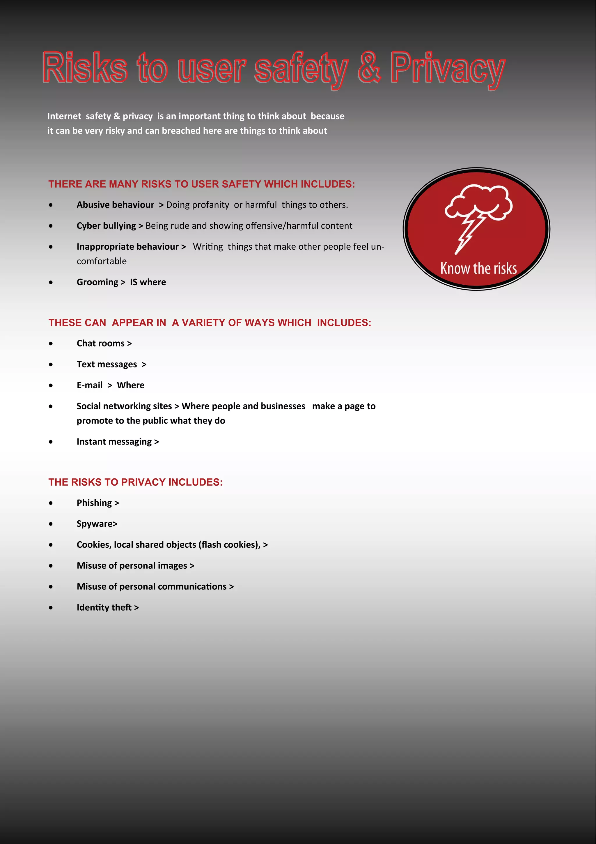 Internet safety | PDF