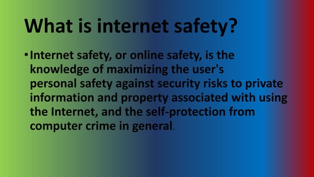 Internet safety | PPT