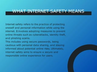 Internet Safety | Online Safety | Internet Safety Tips | PPTX