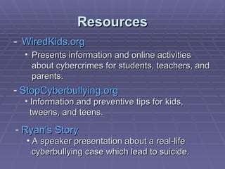 Internet safety cyberbullying | PPT