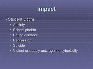 Internet safety cyberbullying | PPT