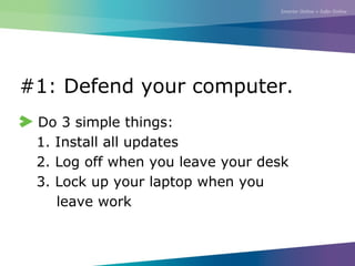 Internet safety at work presentation | PPT