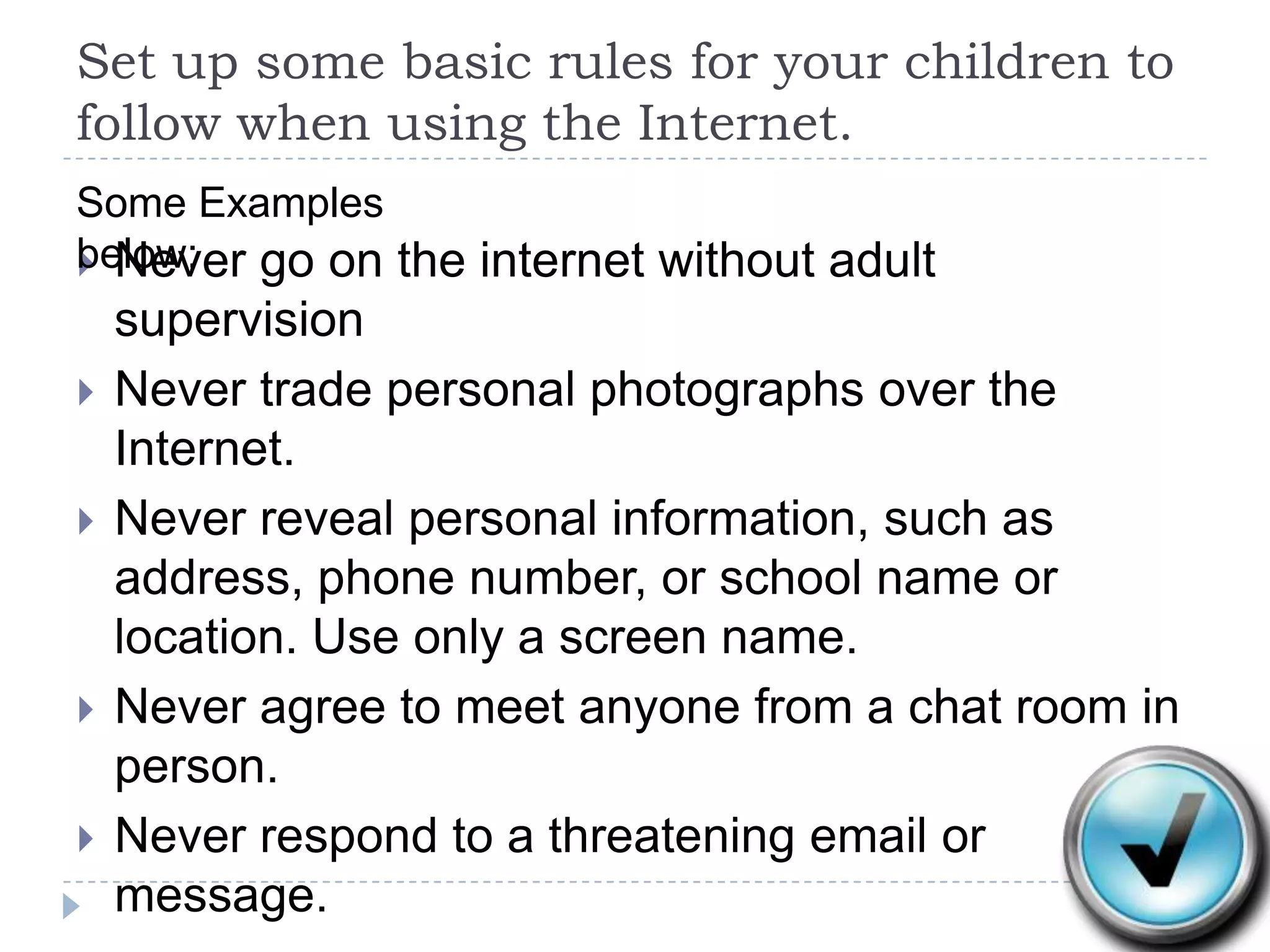 Internet safety for kids | PPTX