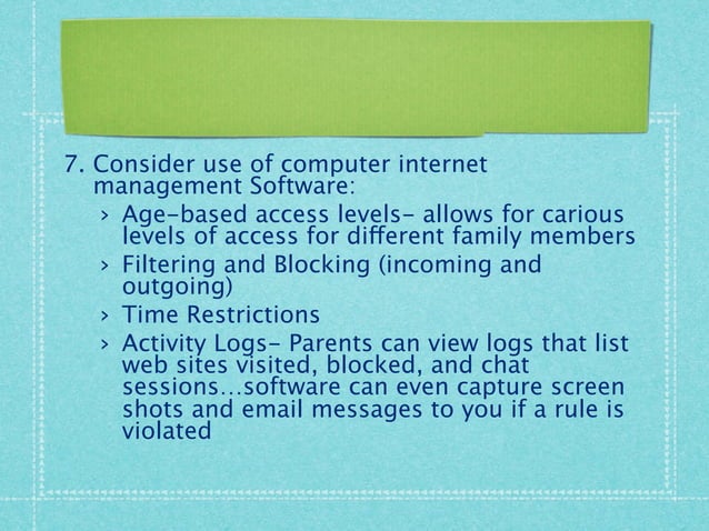 Internet Safety For Parents | PPT