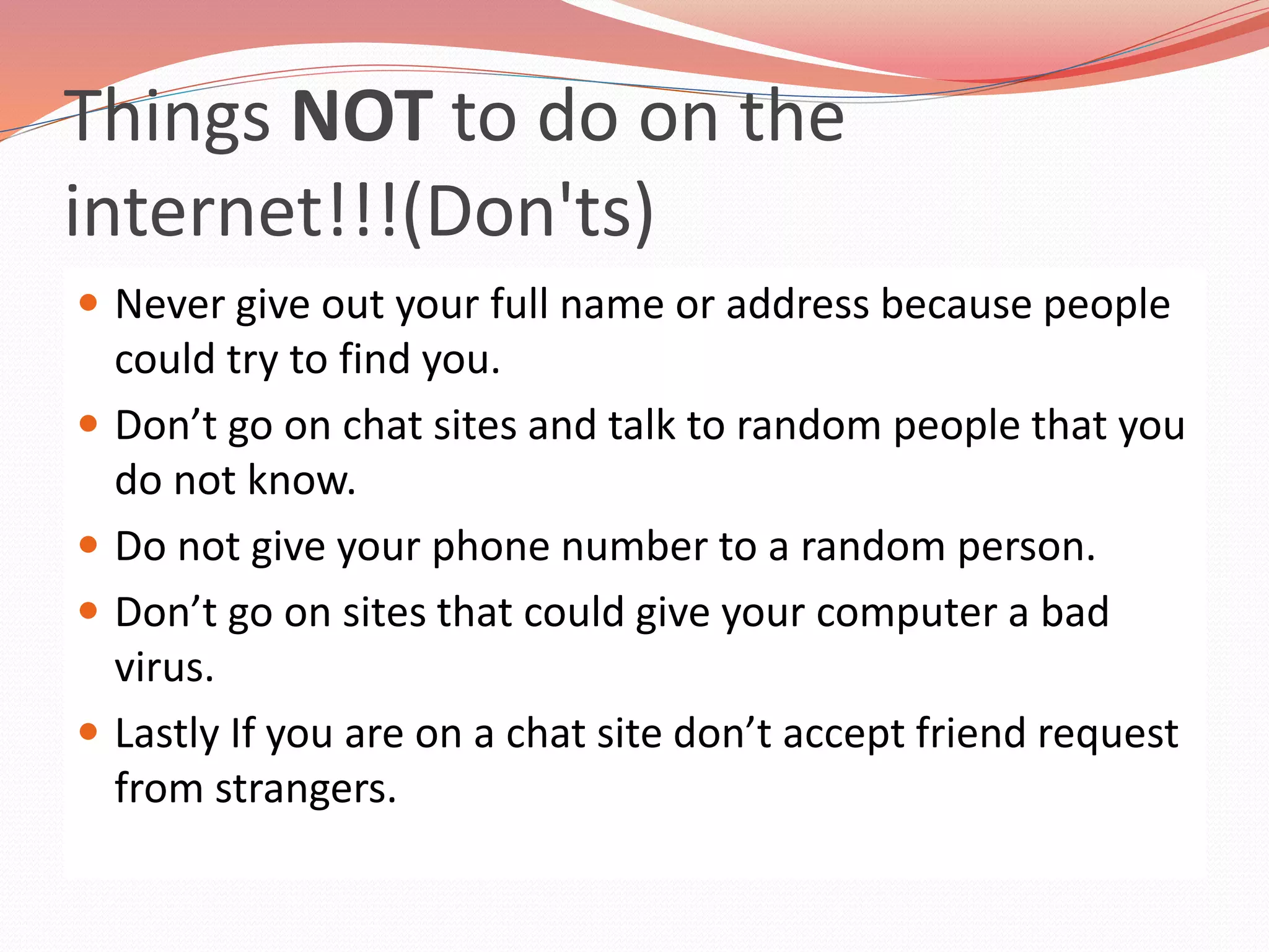 Internet safety guide | PPTX
