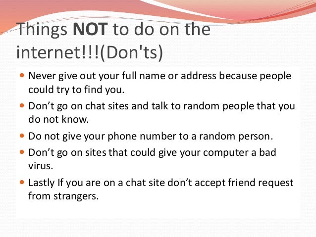 Internet safety guide