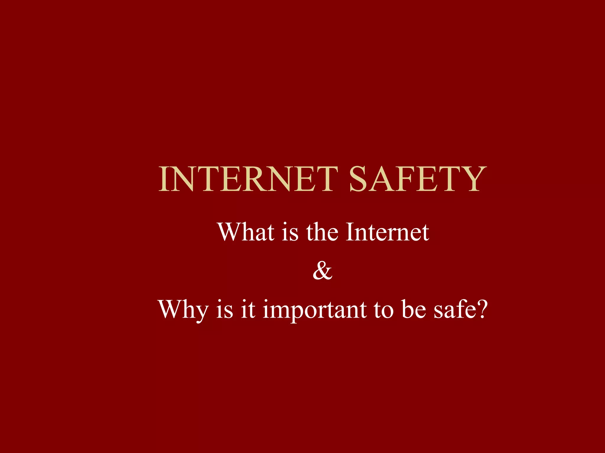 Internet Safety for K-5 | PPT