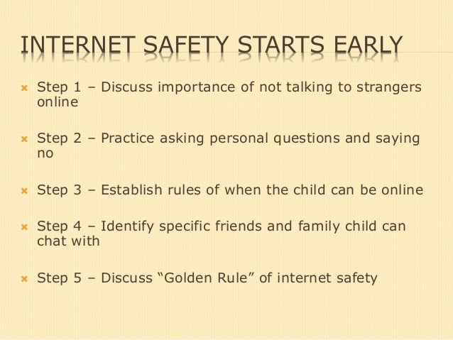 Internet Safety For Children Powerpoint