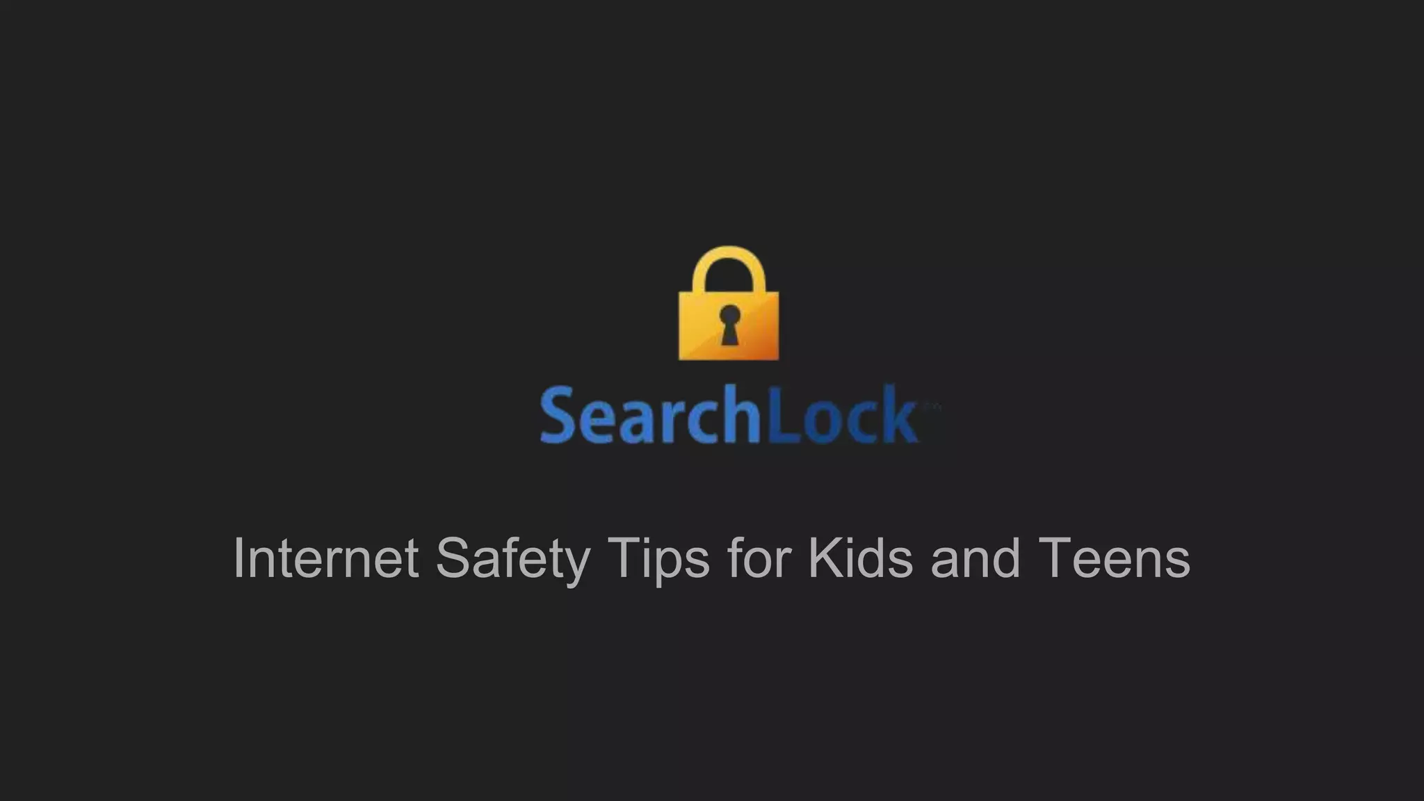 Internet safety tips for kids and teens | PPT