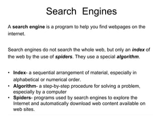 Internet Search Presentation | PPTX | Search | Internet