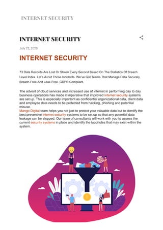 Internet security | PDF