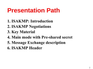 Internet security association and key management protocol (isakmp) | PPT