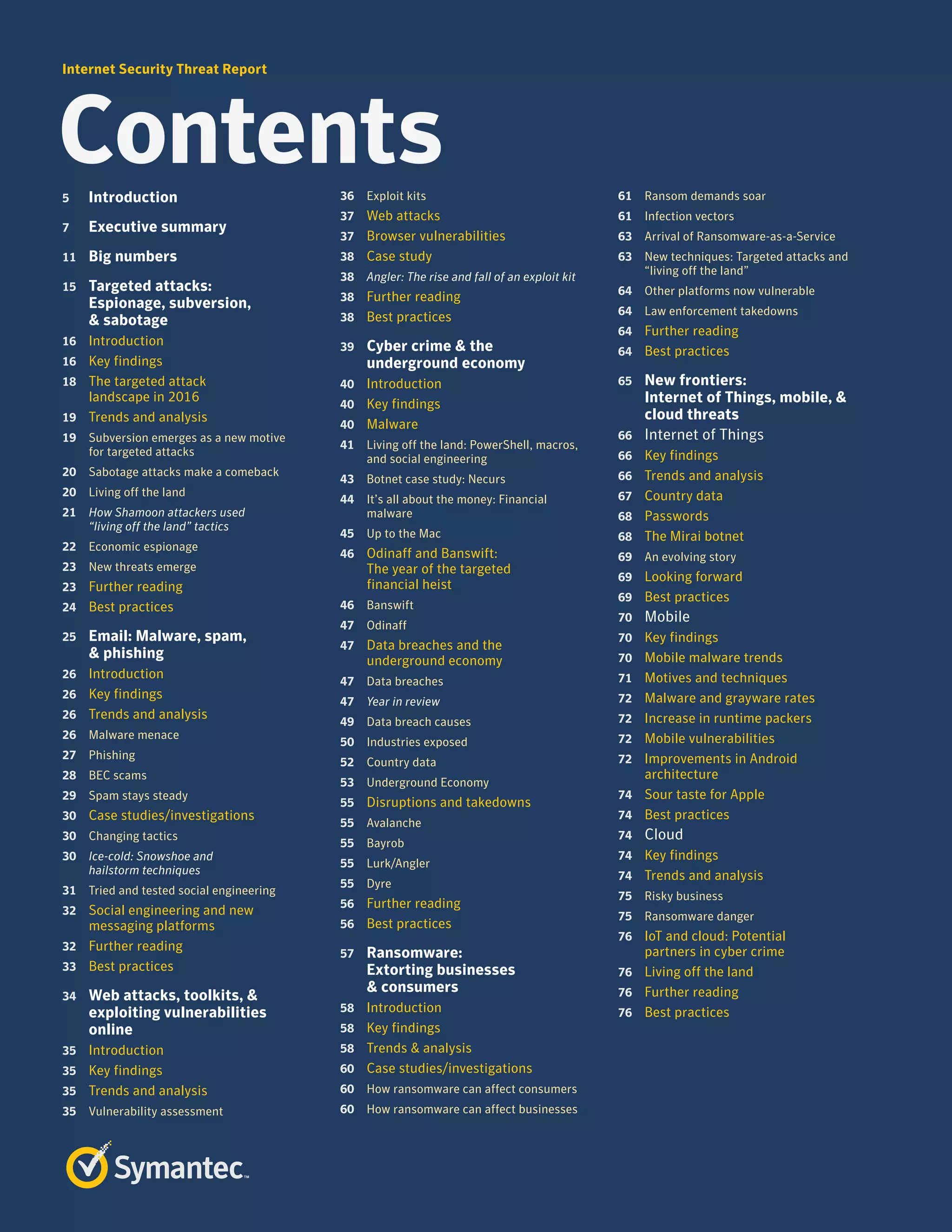 Internet Security Threat Report (ISTR) Government | PDF