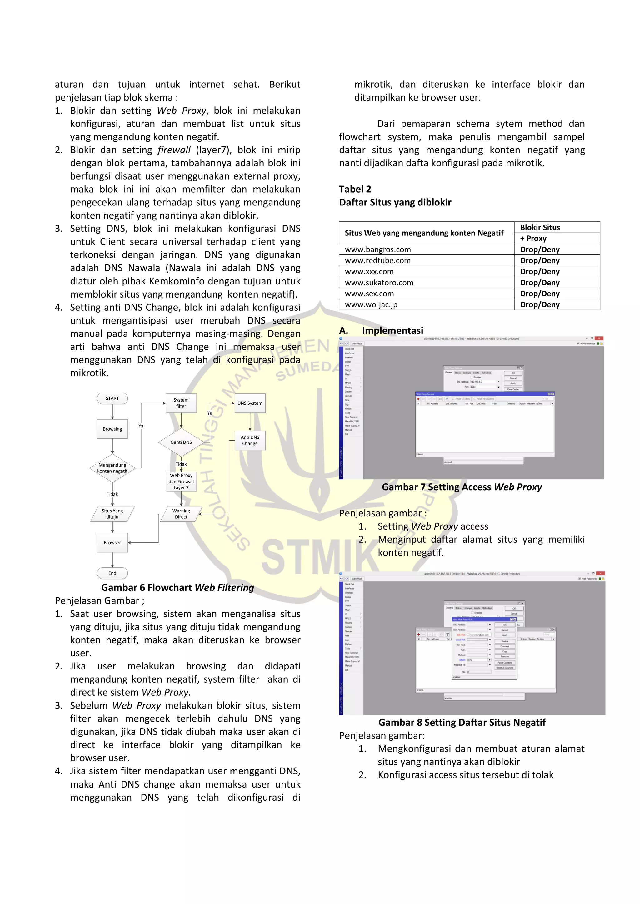 Internet sehat dengan metode web filtering layer 7 pada jaringan ...