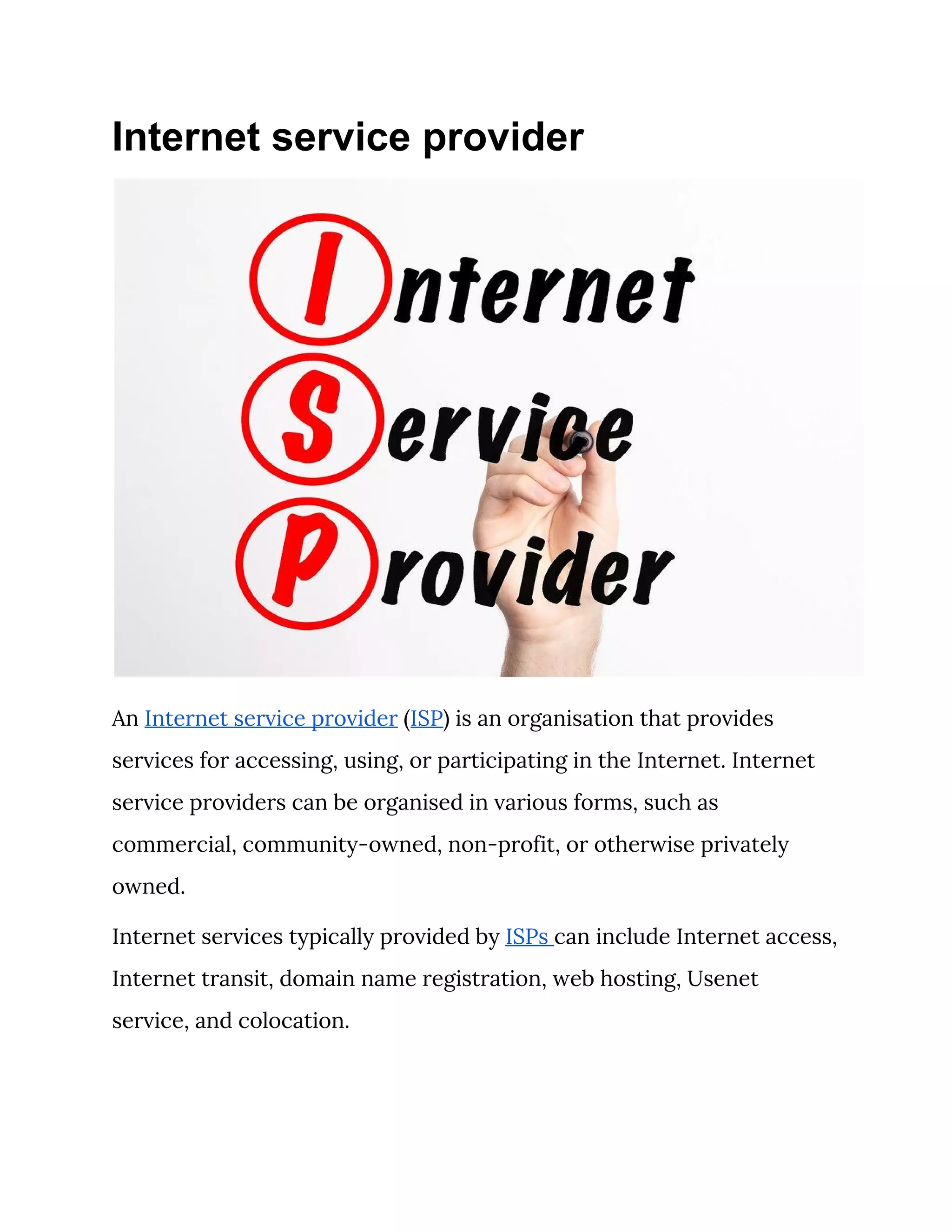 Internet service provider | PDF