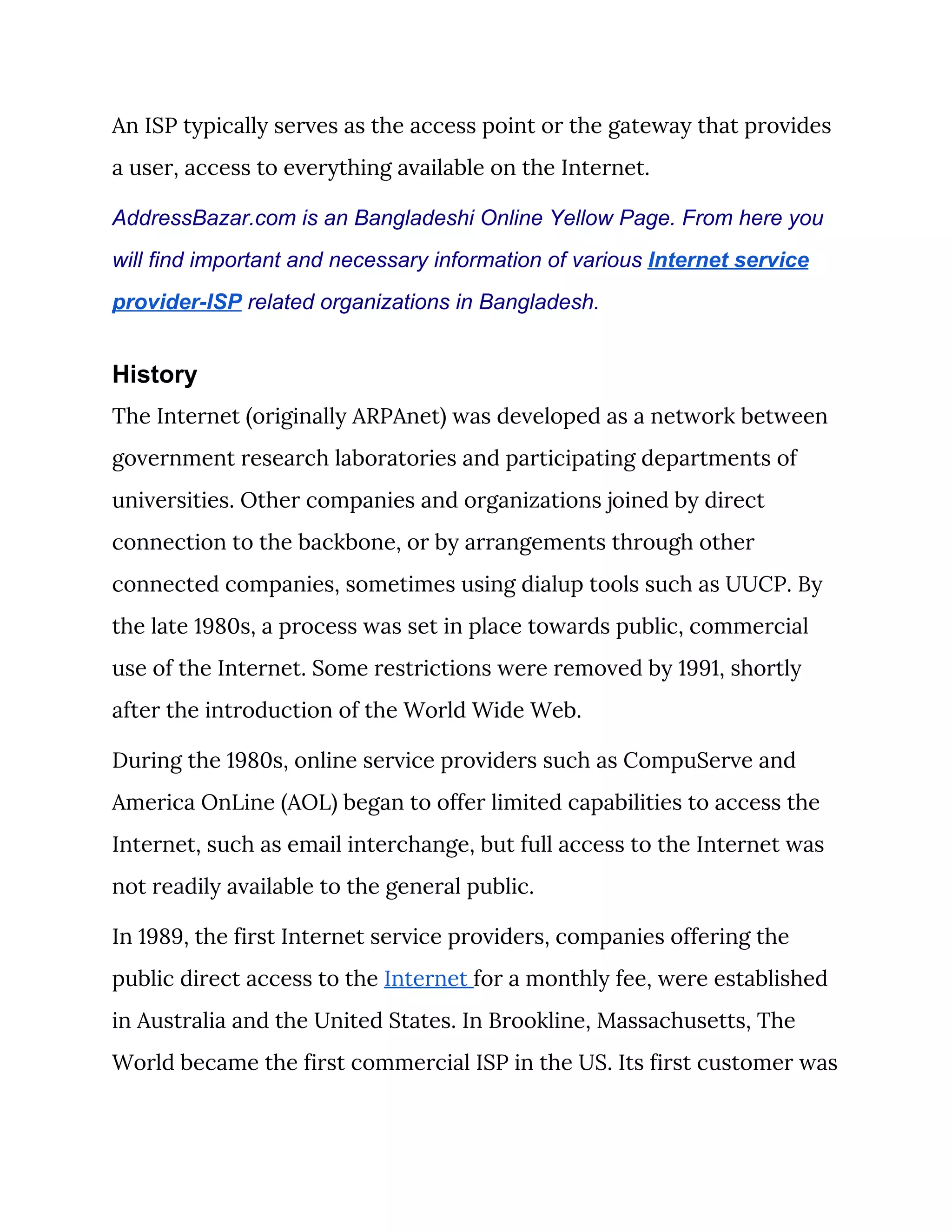 Internet service provider | PDF