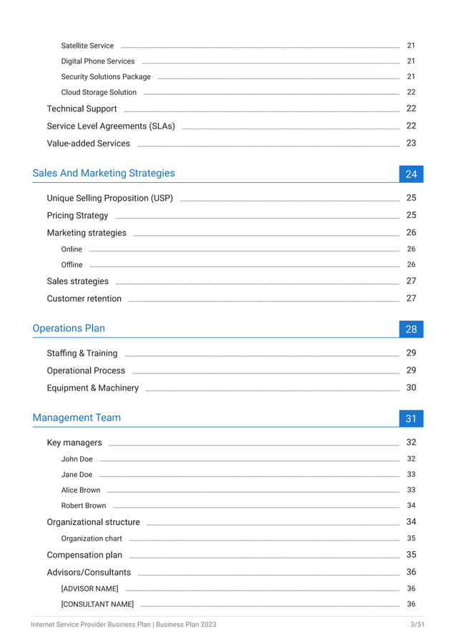 internet service provider business plan. | PDF | Internet Service ...
