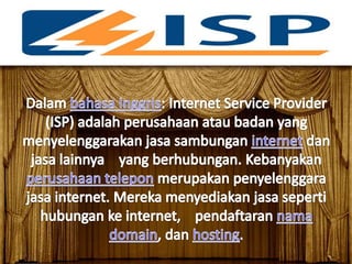 Internet service provider ppt | PPTX