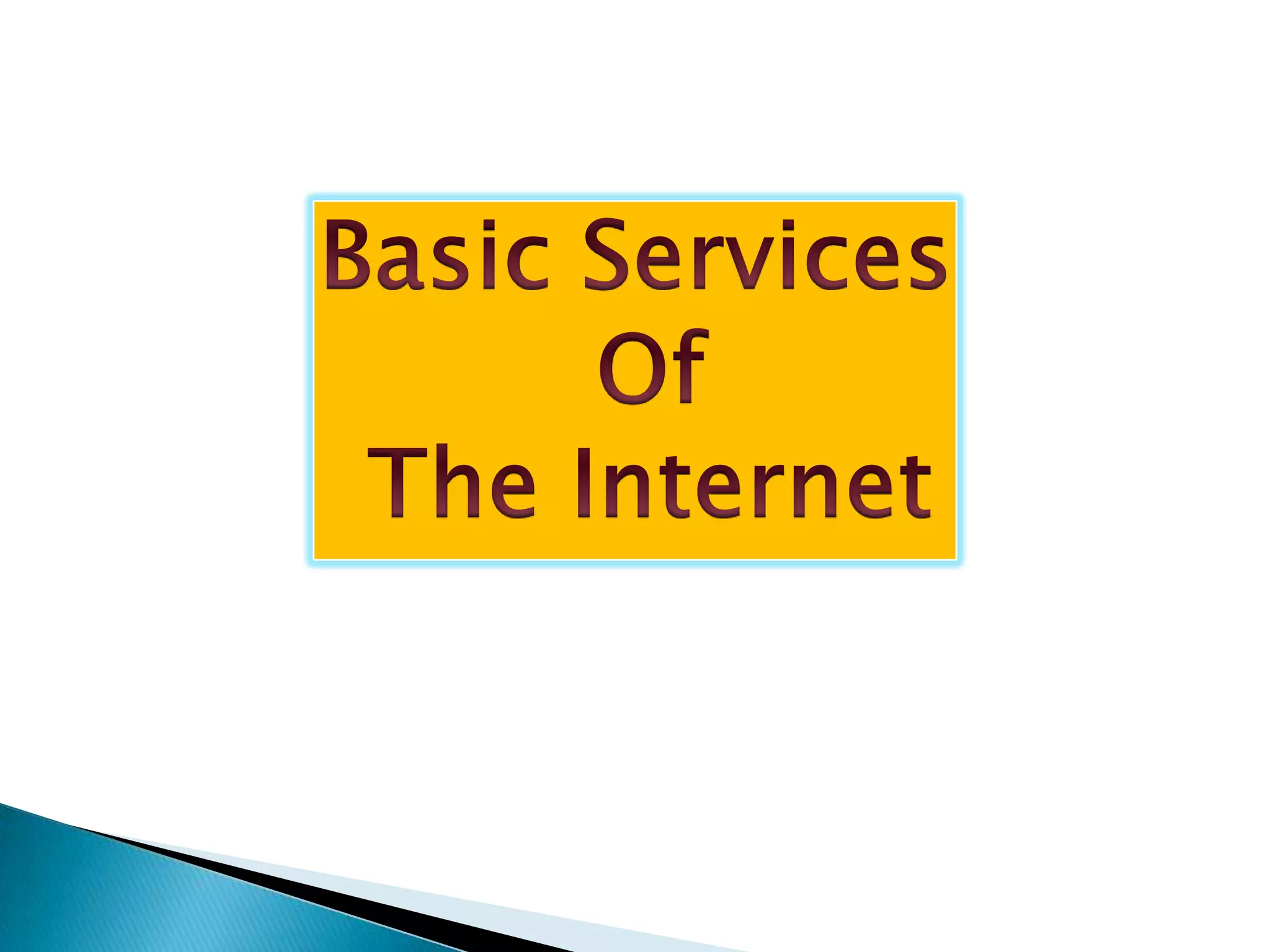 Internet Services | PPTX
