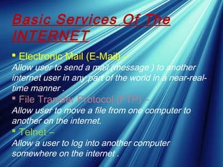 Internet services | PPT