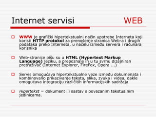 Internet servisi | PPTX