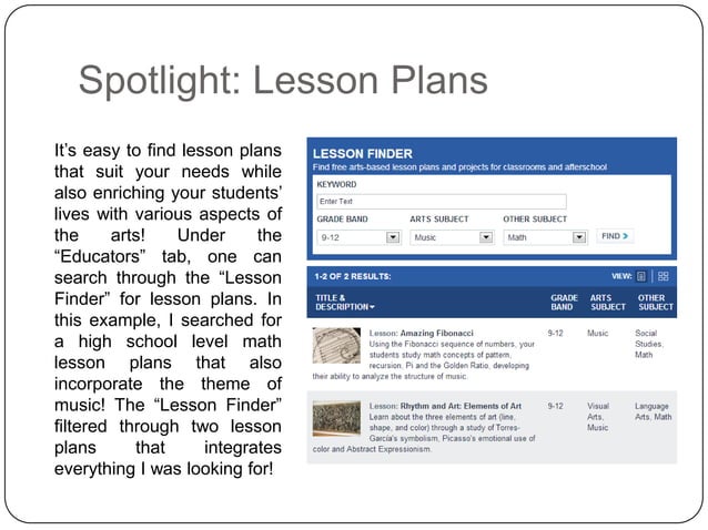 ArtsEdge Review | PPT