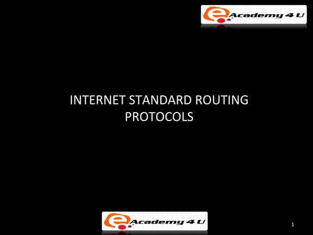 Internet standard routing protocols | PPT