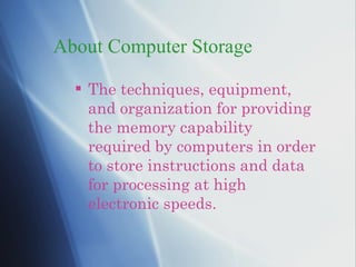 Internet Storage A | PPT | Data Storage and Warehousing | Computing