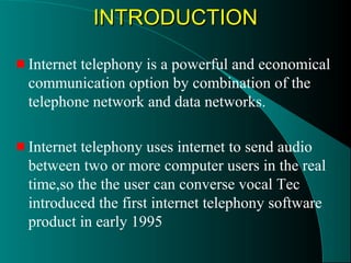 Internet telephony | PPT