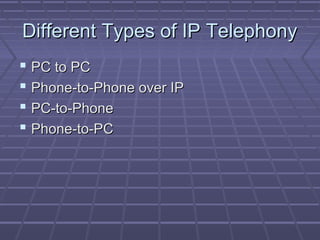Internet Telephony by Aria technologies | PPT