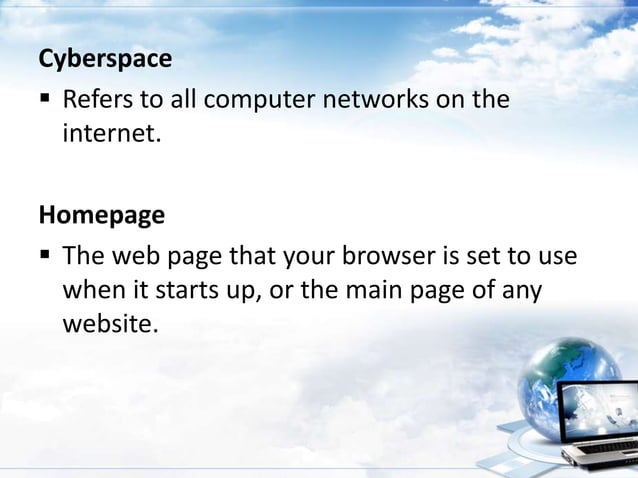 Internet Terms and Definitions | PPTX