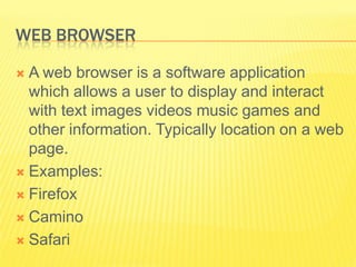 Internet Terms Slideshow | PPTX