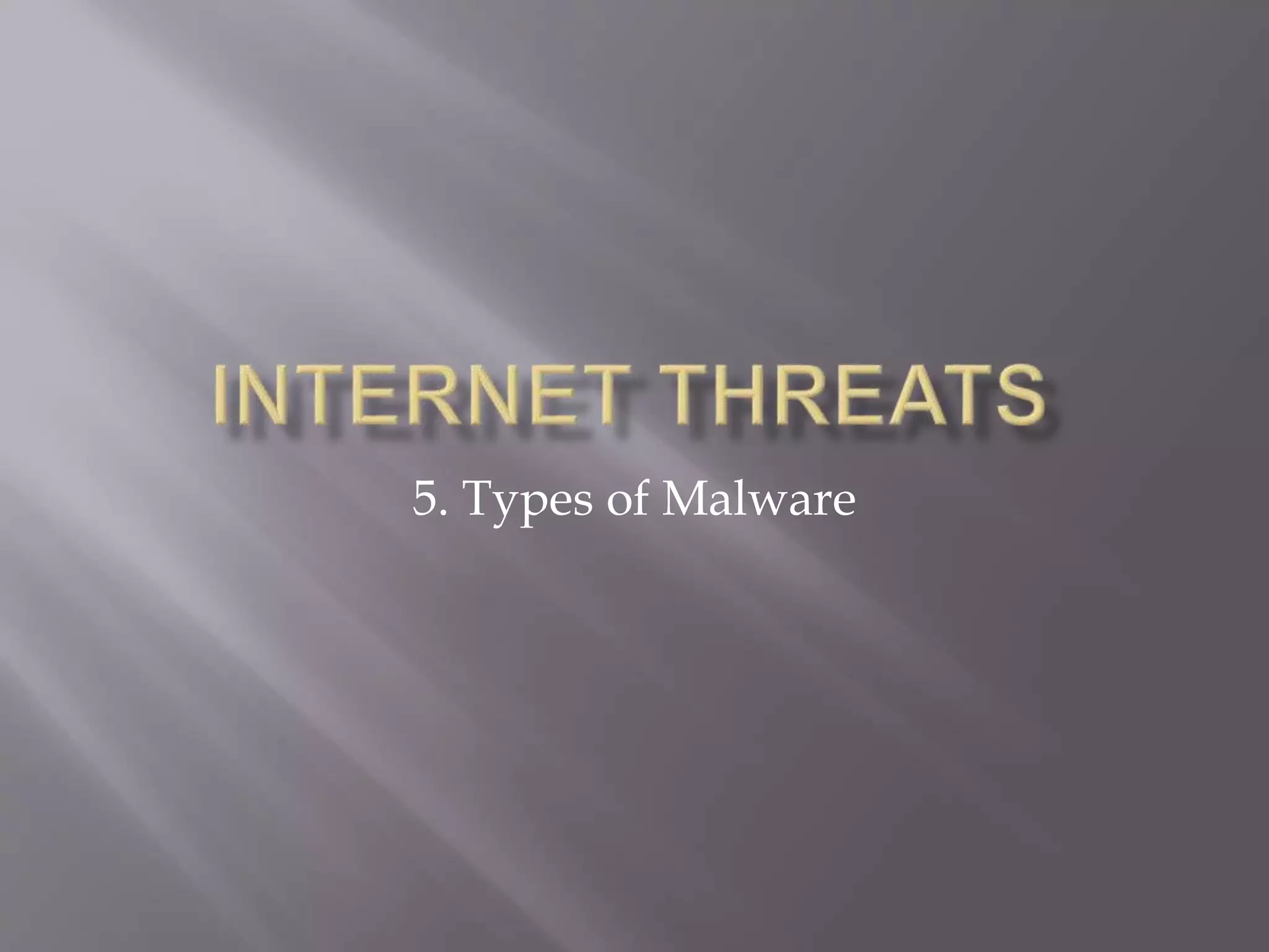 Internet threats | PPTX